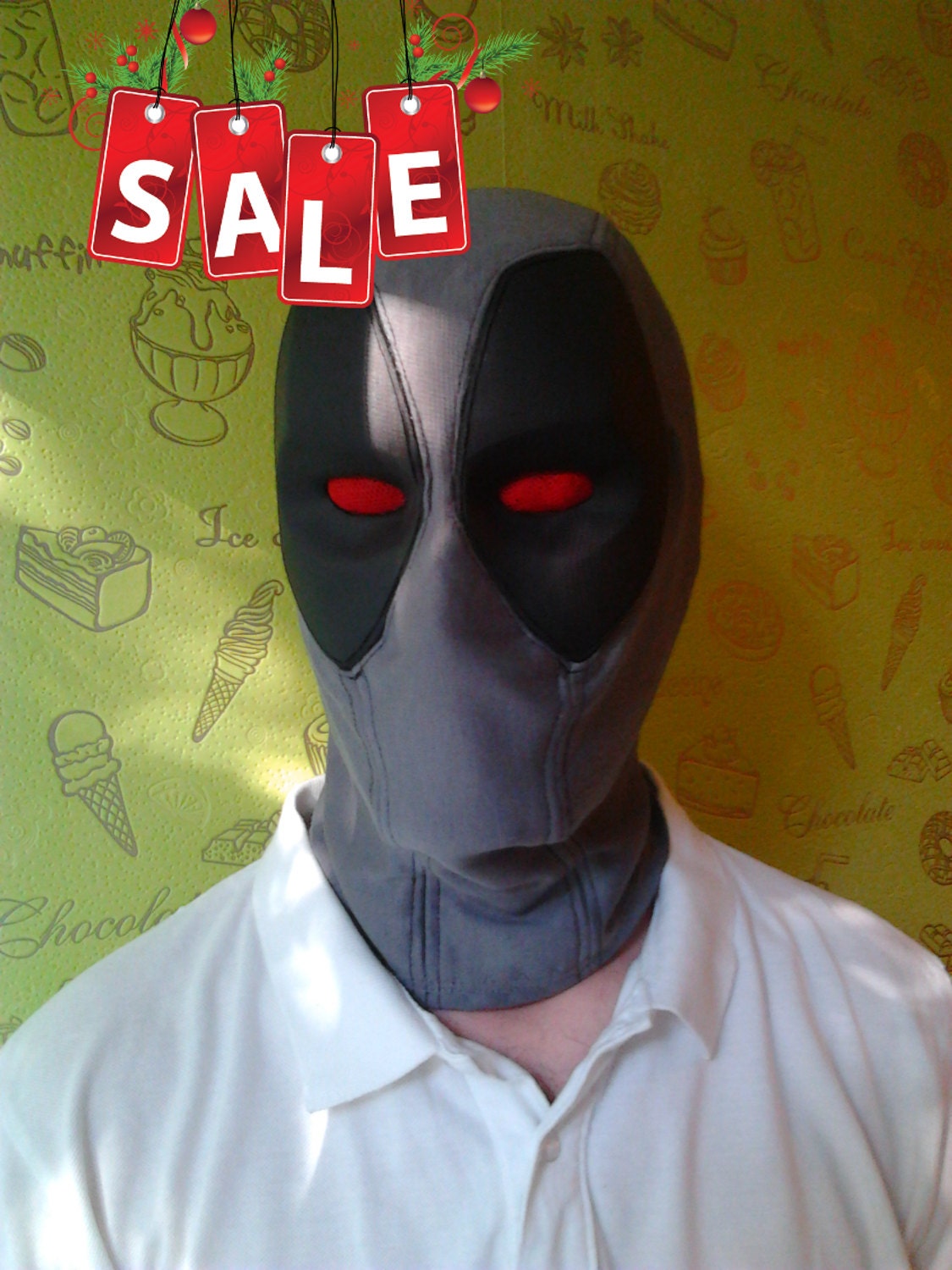 Deadpool mask Gray from Deadpool movie 2016 by Superherotraditions