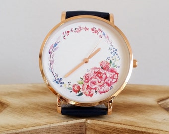 Floral watch | Etsy