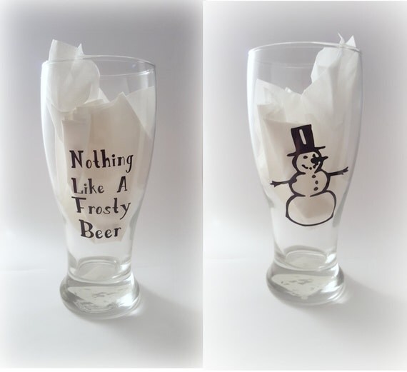 Items Similar To Funny Beer Mug Funny Beer Glasses Frosty Beer Mug Frosty The Snowman T