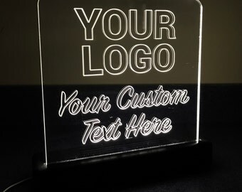 Custom lighted sign | Etsy
