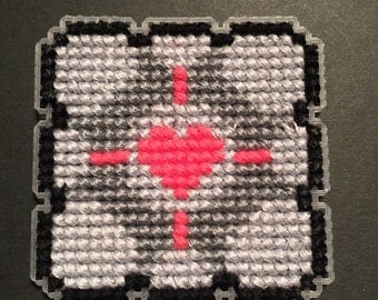 Items similar to Companion Cube Friendship Necklaces on Etsy