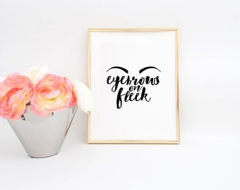 Eyebrows on fleek | Etsy