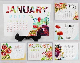 Unique desk calendar related items | Etsy