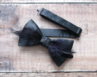 Feather bow ties | Etsy