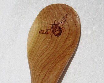 Wood burned spoons | Etsy