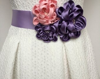 Lavender bridal sash | Etsy