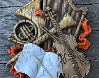 Violin wall hanging | Etsy