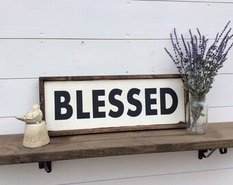Blessed sign | Etsy