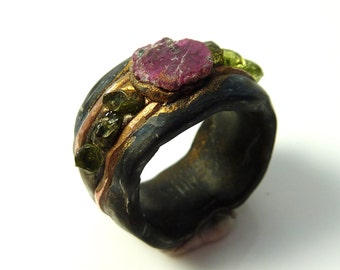 Small ruby ring | Etsy