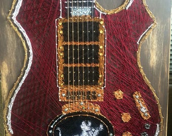 Guitar string art | Etsy