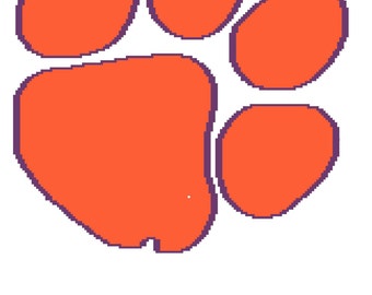 Orange tiger paw | Etsy