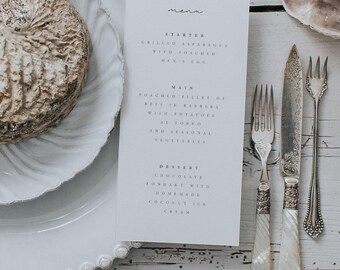 Wedding menu cards | Etsy