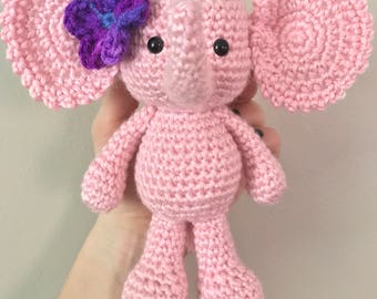 Crochet Elephant Stuff Animal Miniature Elephant Amigurumi