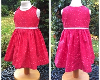 Red baby dress | Etsy