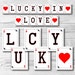 Lucky in Love Banner INSTANT DOWNLOAD Printable Las Vegas