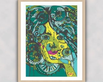 Quirky wall art | Etsy