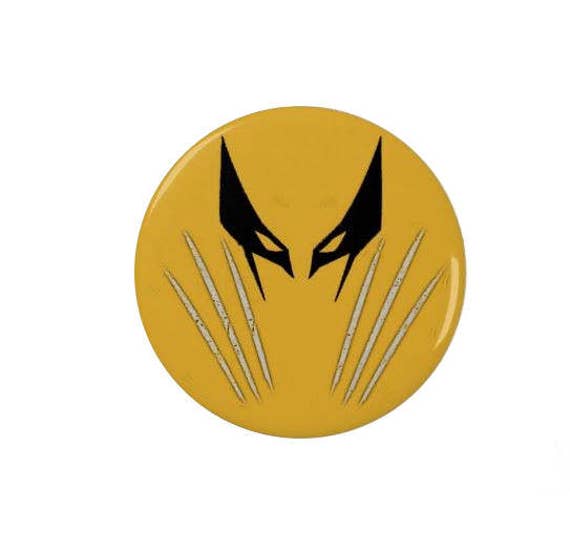 Wolverine Pin Back Badge/Magnet X Men Logan Marvel