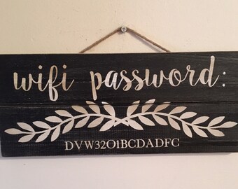 Wifi password | Etsy