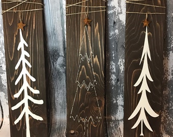 Christmas tree sign | Etsy