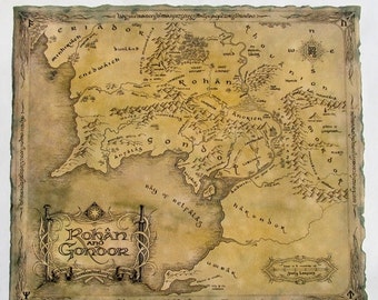 Mordor map | Etsy
