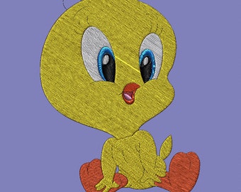 Tweety embroidery | Etsy