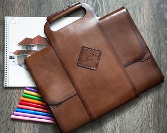 Leather folder | Etsy