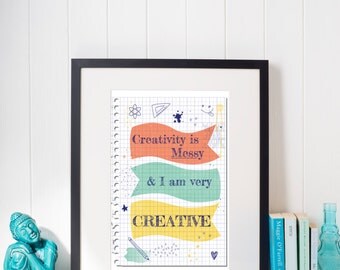 Creativity is messy | Etsy
