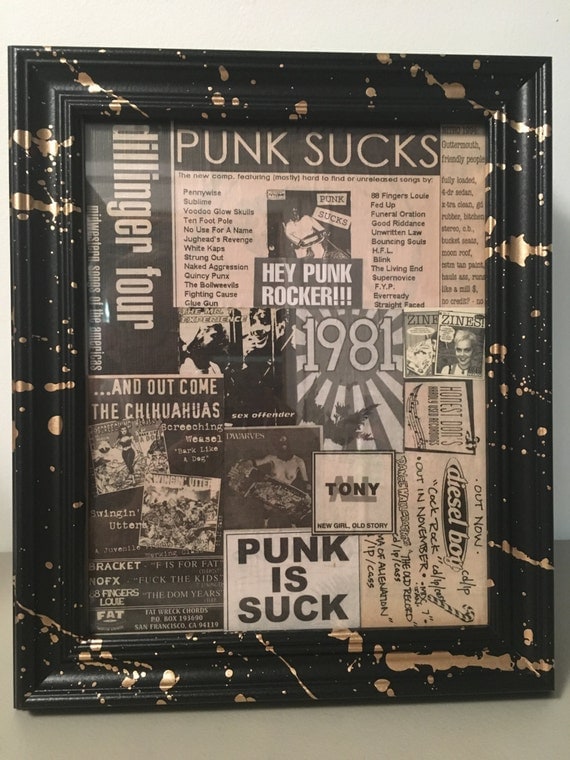 8x10-authentic-punk-rock-zine-art-black-splatter-gold