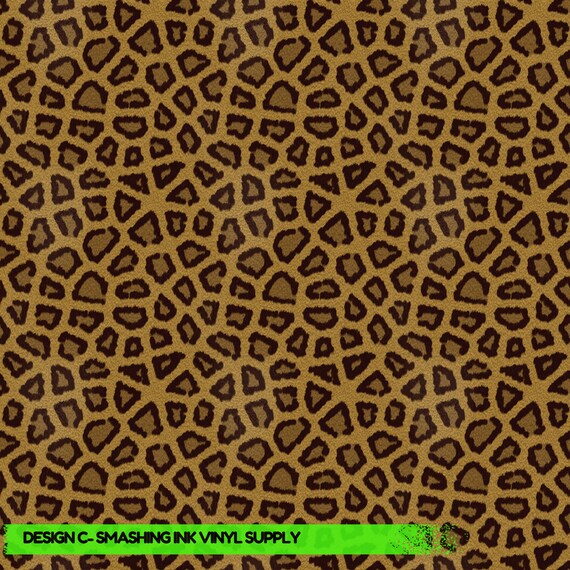 Leopard Print Vinyl/Printed Heat Transfer Vinyl/Patterned