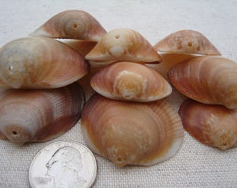 2 mm big hole top drilled sea beach glass 10 pcs lot pendant