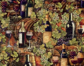 Vineyard print | Etsy