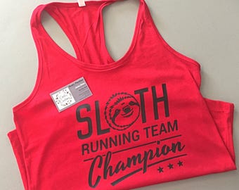Sloth running team | Etsy