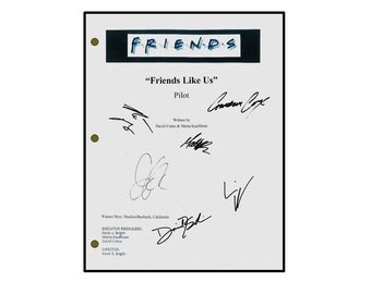 Friends TV Pilot Script Autographed Signed Jennifer Aniston