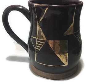 Unique geometric mug related items | Etsy