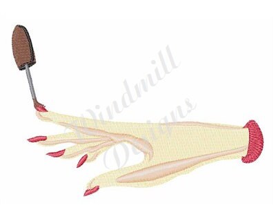 Nail Polish Machine Embroidery Design