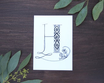 Aztec letters | Etsy