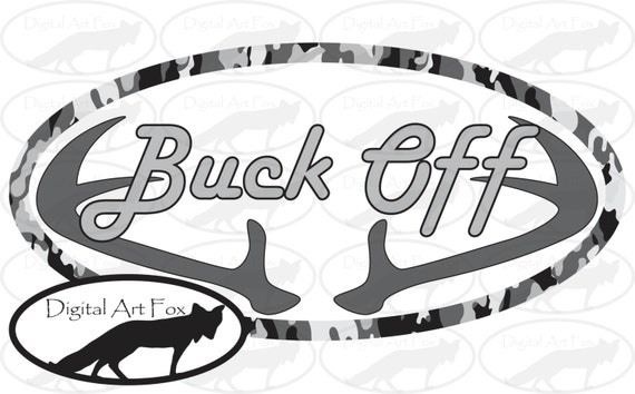 Buck Off Digital Download Vector Clipart Graphics Art