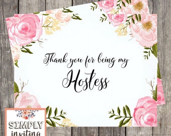 Hostess thank you | Etsy