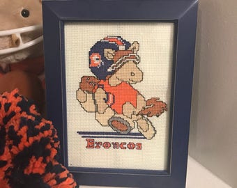 Denver Broncos NFL Handmade Football Wedding Garter Set