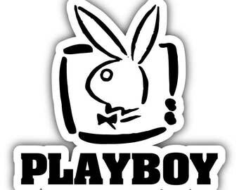 Playboy sticker | Etsy