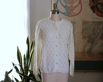 Pointelle cardigan | Etsy