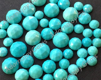 Rose cut turquoise | Etsy