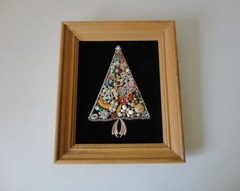 Framed jewelry art | Etsy