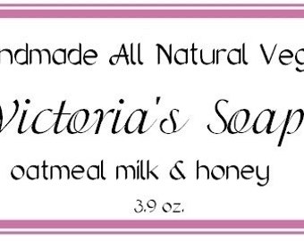 Handmade soap label | Etsy