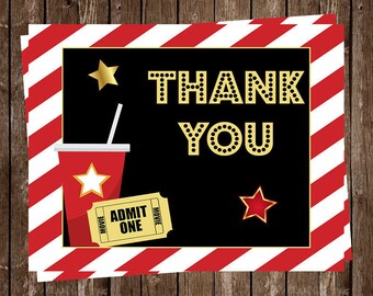 Movie thank you | Etsy