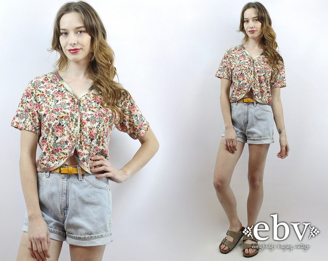 Cropped Top Midriff Top 1990s Top 90s Top 90s Crop Top 90s