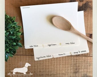 5x7 recipe cards | Etsy