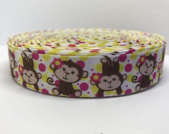 Monkey ribbon | Etsy