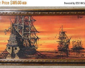 Pirate ship wall art | Etsy