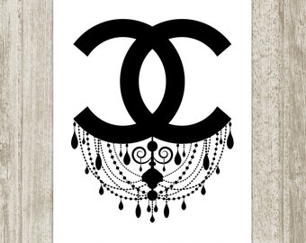 chanel logo print – Etsy